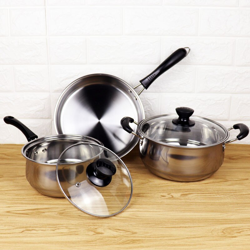 Stainless steel kitchenware set thickened stew pot... – Vicedeal