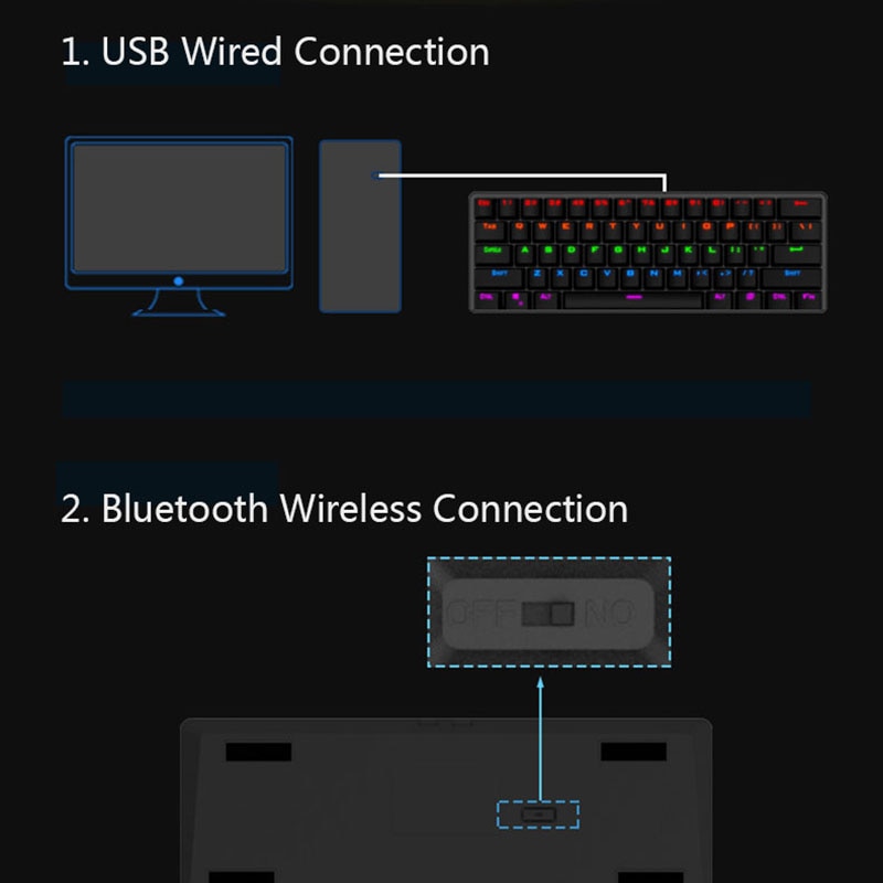 Wireless Gaming Mechanical Keyboards Backlight Blu... – Grandado