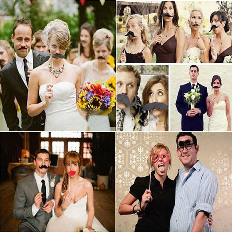 58Pcs/Set DIY Ball Masks Photo Booth Wedding Decor... – Grandado
