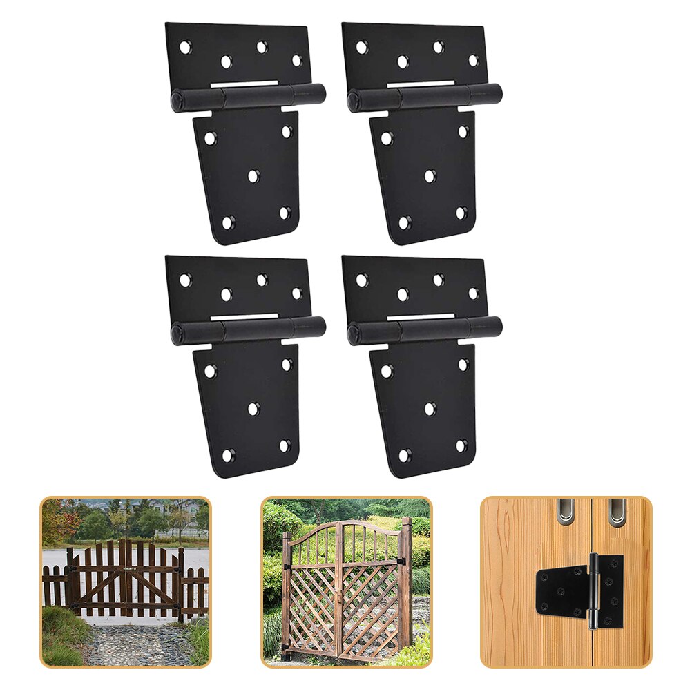 4pcs Iron Tee Strap Hinges Screw Mounting Hinge Ir... – Grandado
