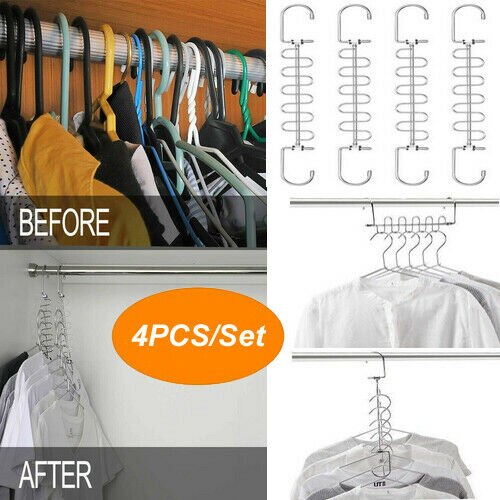 Drying Racks 4 Piecees Magic Cloth Hanger Hangers ... – Grandado