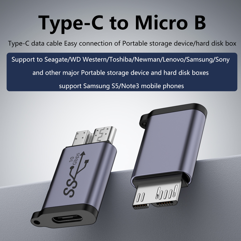 USB 3.1 Type C to Micro B USB 3.0 Adapter, USB 3.1... – Grandado