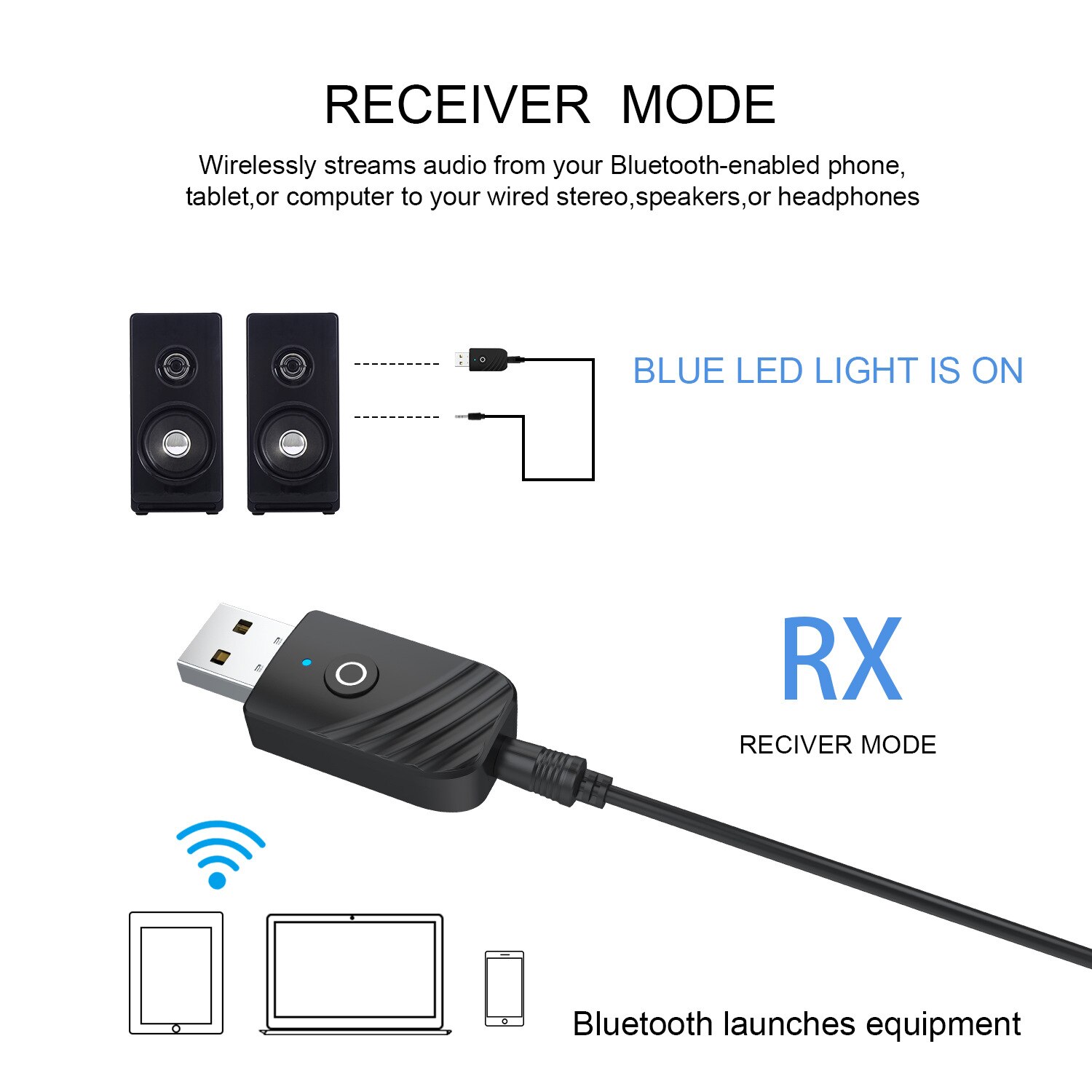 USB Bluetooth Adapter 5,1 Bluetooth Empfänger USB ... – Grandado