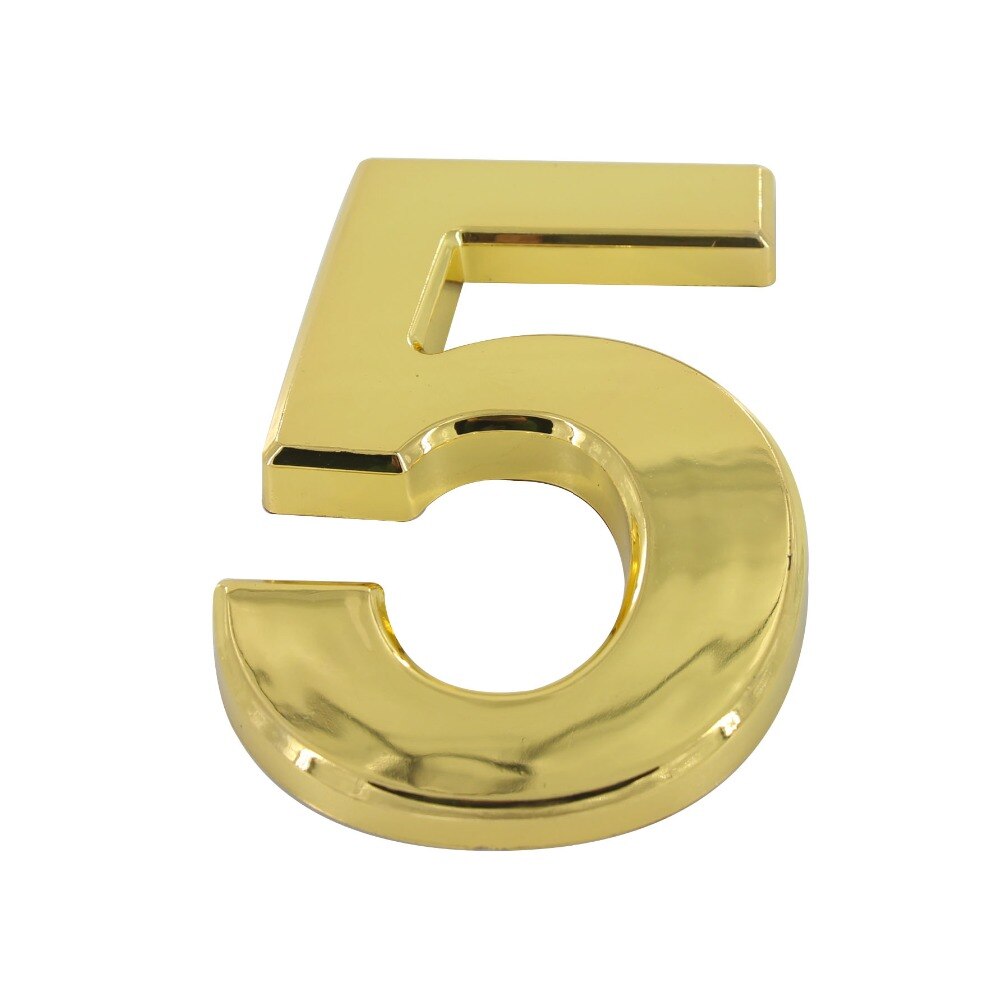 Nummer 5 # Gouden Kleur Digitale Huis Nummer ABS P... – Vicedeal