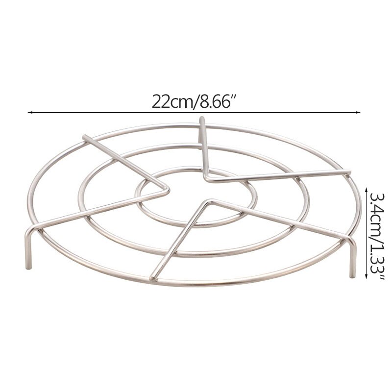 Household Round 304 Stainless Steel Steaming Rack ... – Vicedeal