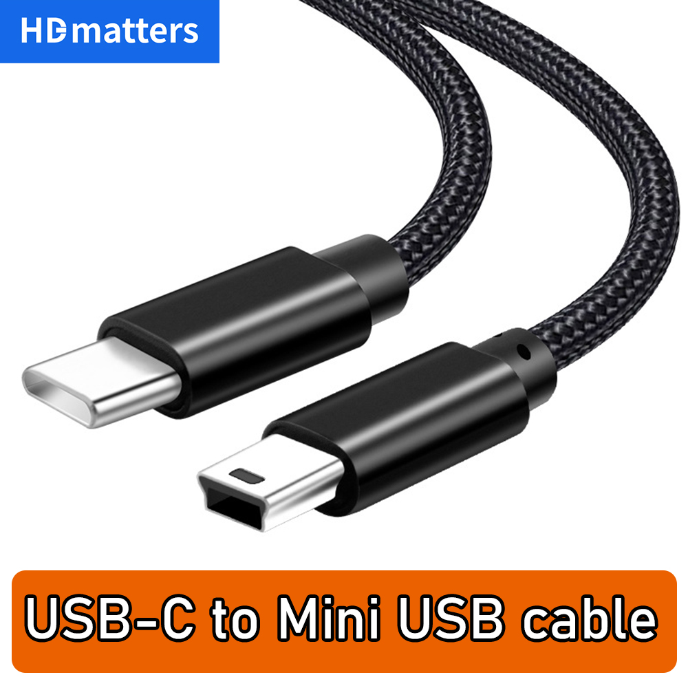 USB C to Mini USB cable Braided USB-C to Mini-USB ... – Vicedeal