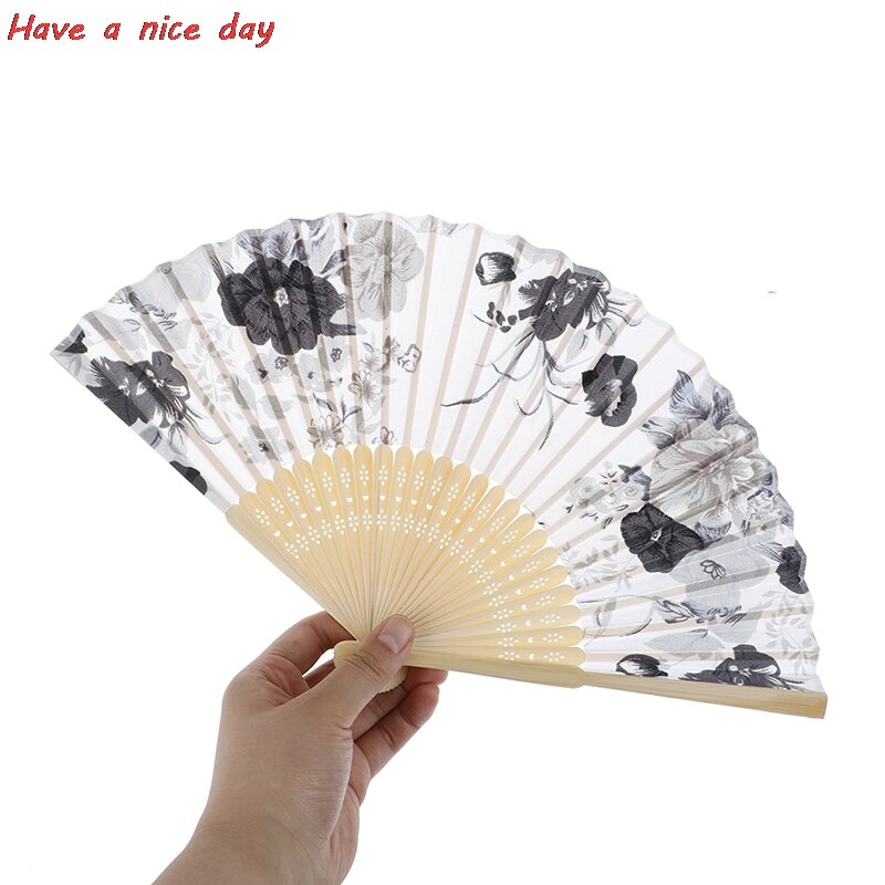 Chinese Japanese Style Silk Fan Folding Fan Weddin... – Grandado