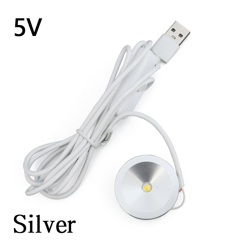 Led usb 5v led 3w spotlys utenpåliggende skapmonte... – Vicedeal