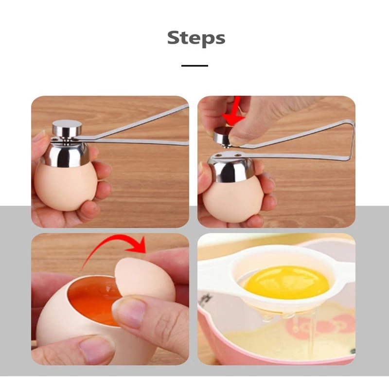 Egg Topper Cutter Shell Opener Stainless Steel Pra... – Grandado