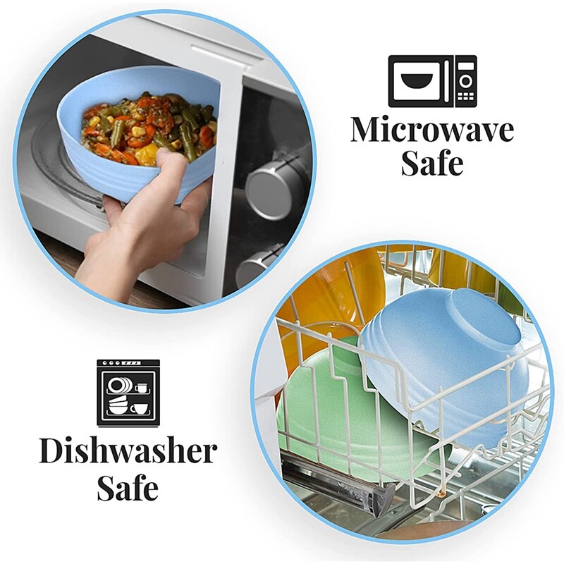 Unbreakable Cereal Bowls, Microwave & Dishwash... – Grandado