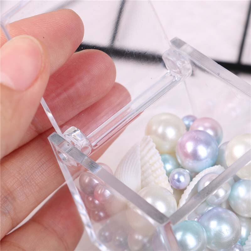 1PC Fillable Acrylic Cube Flip Top Wedding Party C... – Grandado