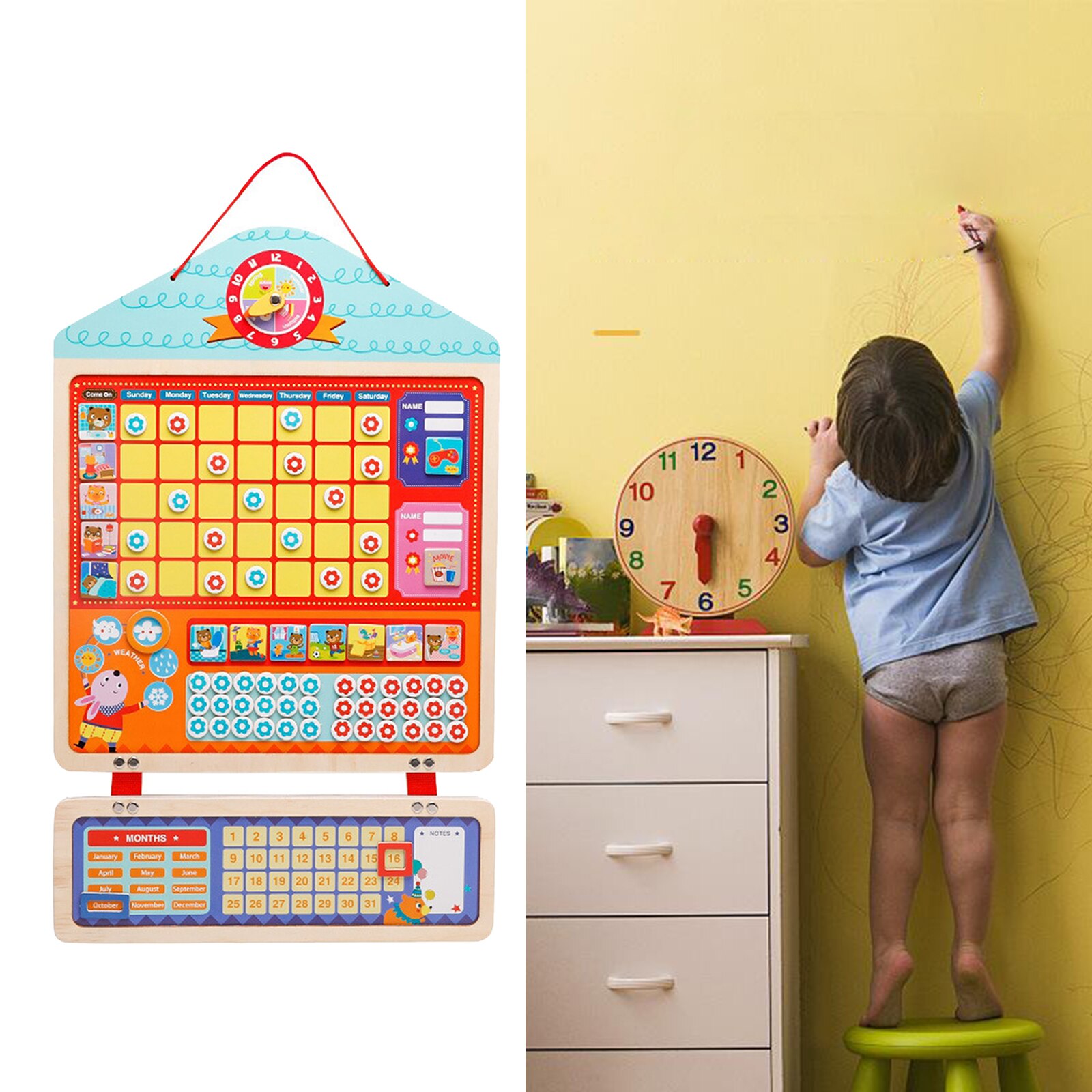 My Daily Magnetic Calendar Activity Chart Record G... – Grandado