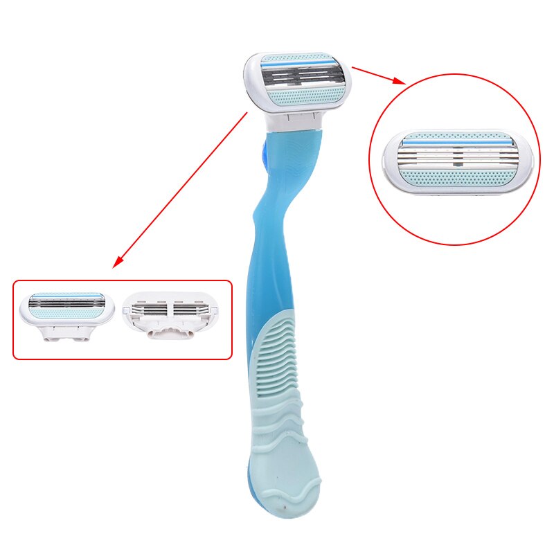 Woman 3 Layer Razor Blade Shaving Manual Shaver wi... – Grandado