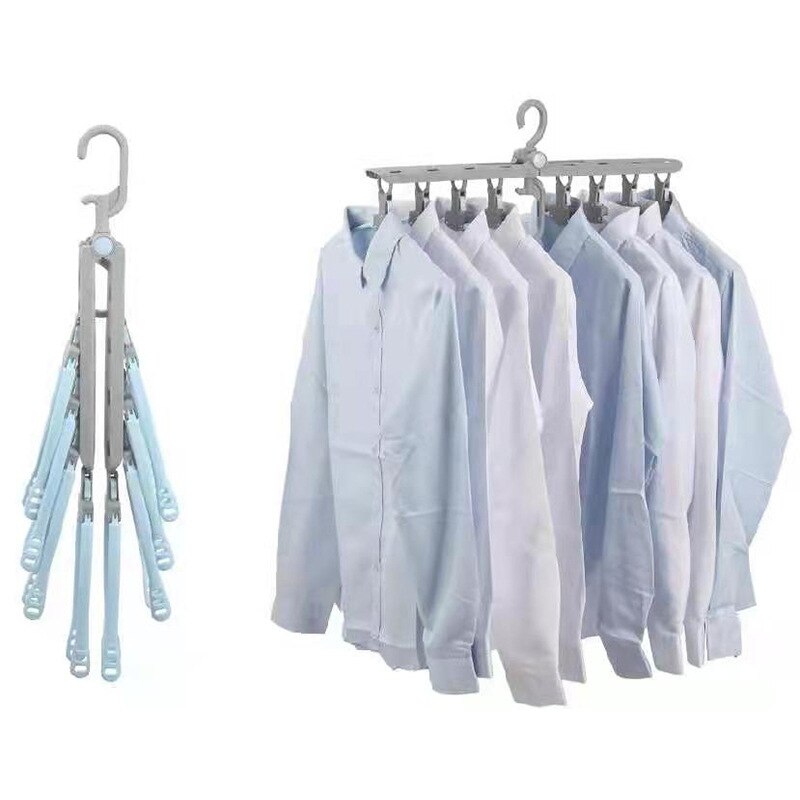 8 Fish Bones Foldable Clothes Dryer Drying Clothin... – Grandado