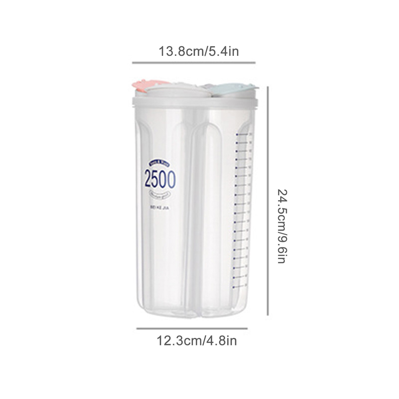 3000ml Food Storage Container Plastic Kitchen Refr... – Grandado