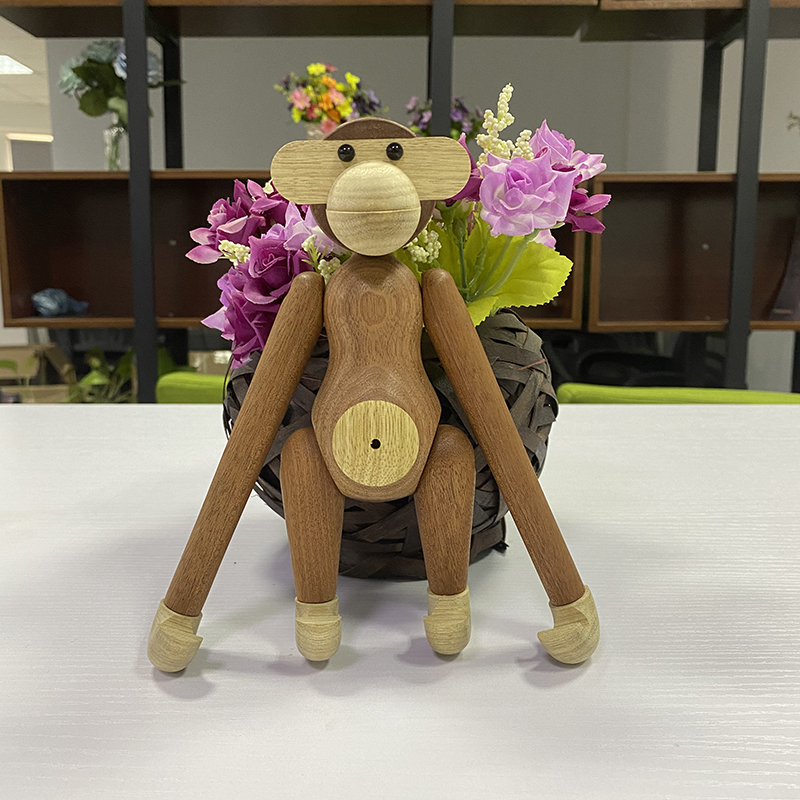 Wooden Monkey Figurines Wooden Crafts Interior Nor... – Grandado