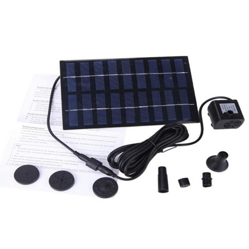 Solar Panel Powered Wasser Brunnen Pumpe Aquarium ... – Vicedeal