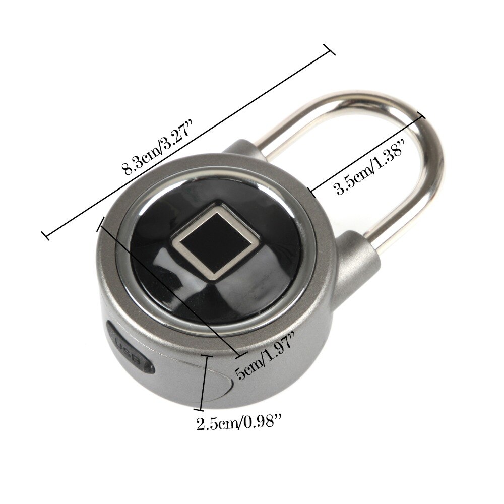 Waterproof Keyless Bluetooth Fingerprint Lock Padl... – Grandado