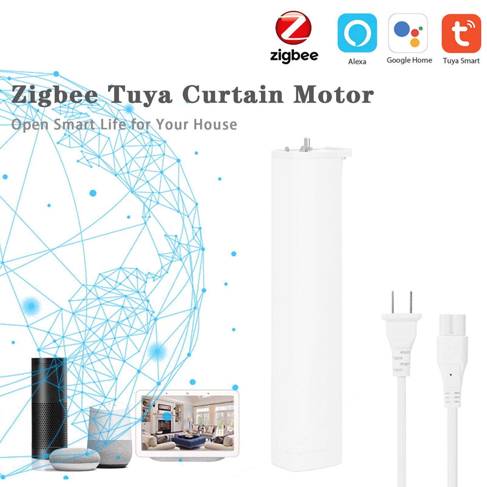 Tuya Zigbee Intelligent Curtain Blind Switch Elect Grandado