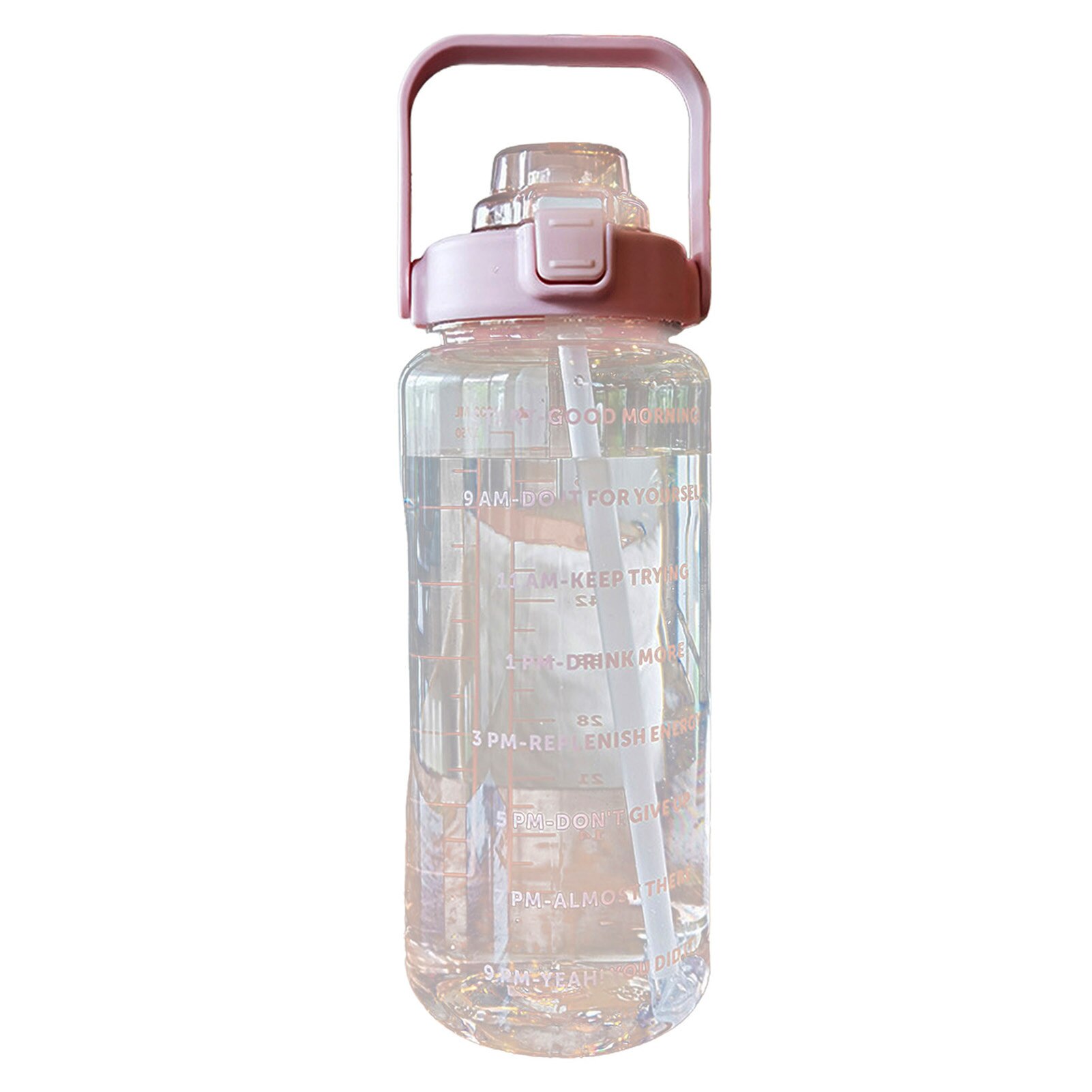 2L Plastic Water Bottle With Straw Portable Large ... – Grandado