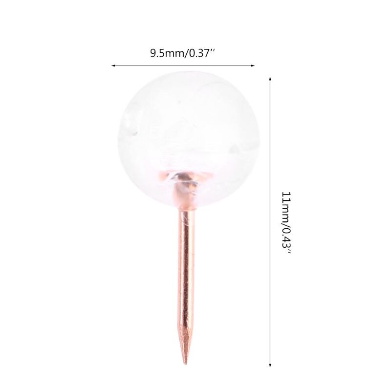 200 Pack Push Pins Rose Gold Map Tacks Large Size ... – Grandado