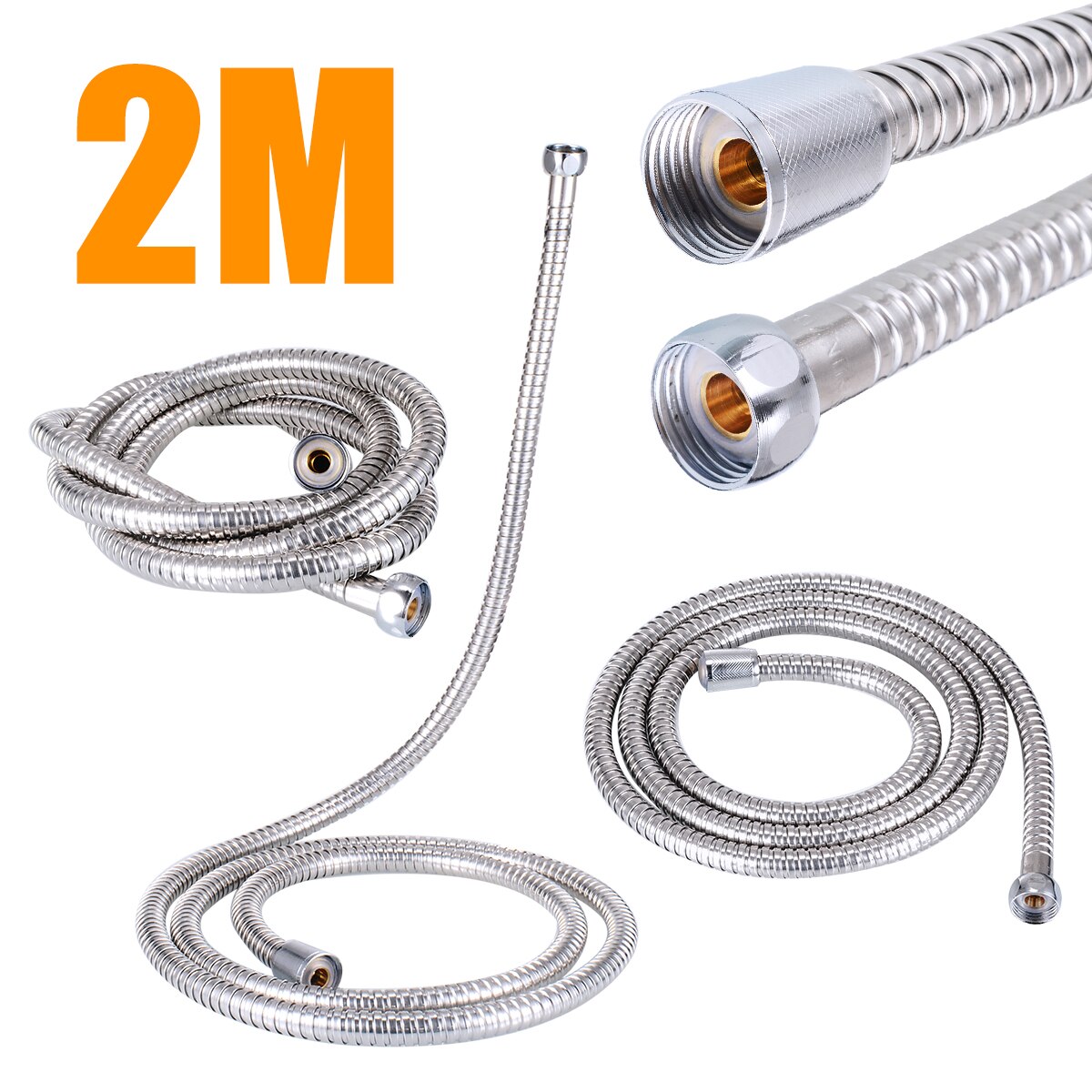1pc 2m Stainless Steel Flexible Shower Hose Bathro... – Grandado