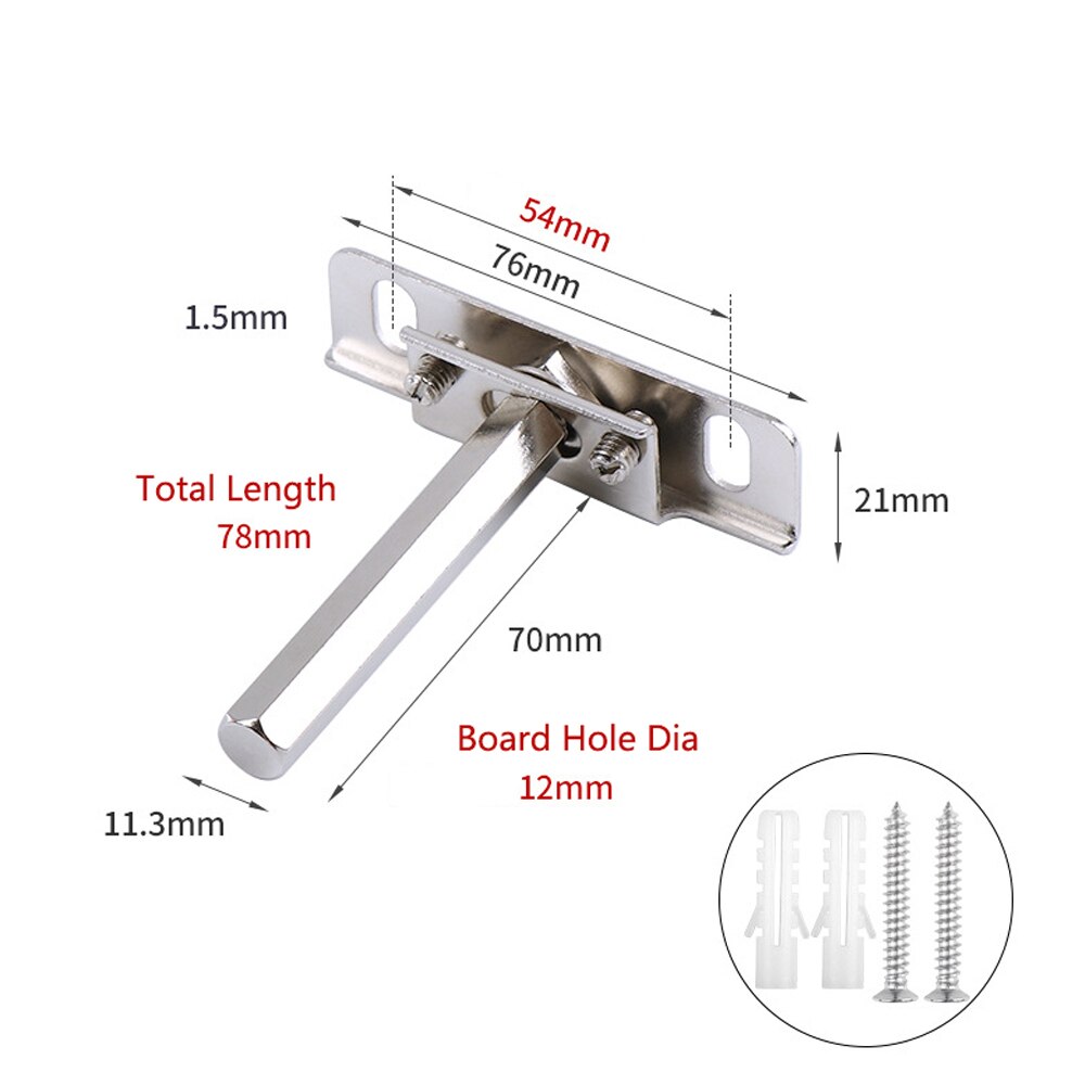 1/2/4pcs Silver Steel Floating Brackets Heavy Duty... – Grandado