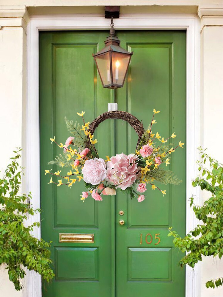 Flower Wreath Natural Rattan Wreath DIY Crafts Wed... – Vicedeal