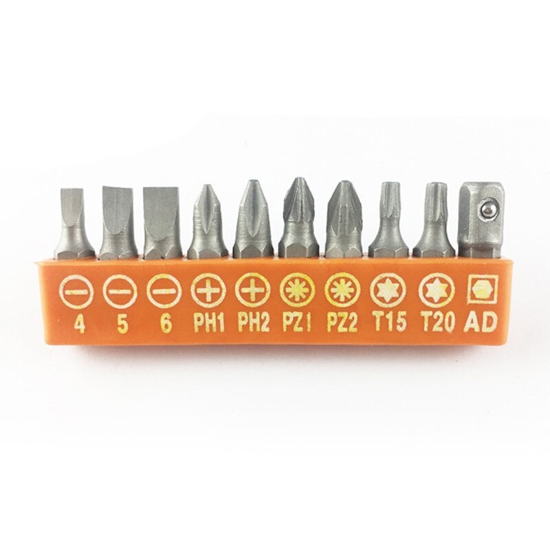 10Pcs Insert Bit Set Torx Flat Head Cross Electric... – Grandado