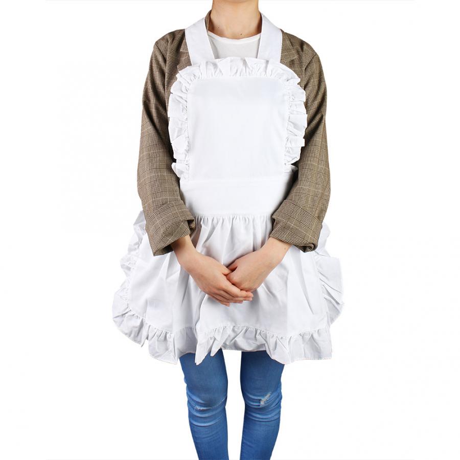 Thuis Mouwloze Koken Keuken Schort Wit Katoen Vrou... – Grandado