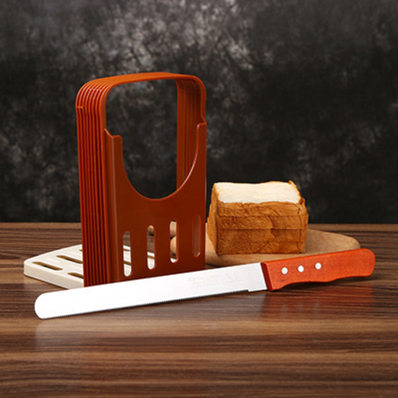 Bread Slicer Kitchen Loaf Toast Cutter Foldable Ba... – Grandado