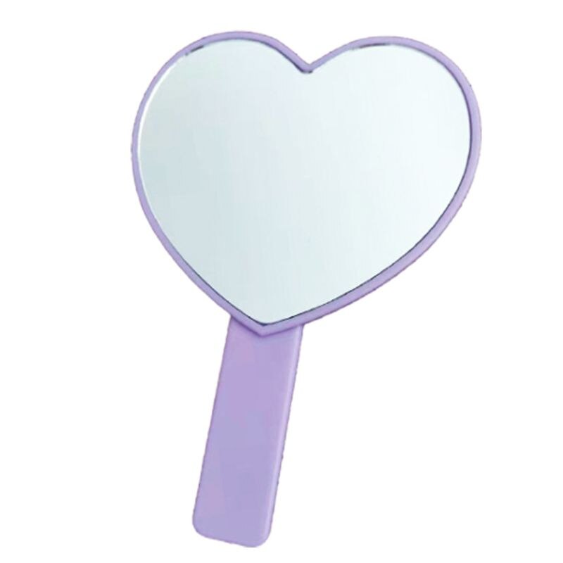 Portable Cute Peach Heart Shaped Handheld Mirror w... – Vicedeal