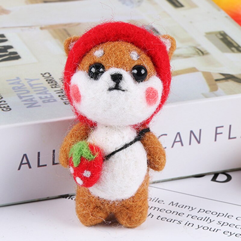 Finished product Wool Felt Needle Poked Animal Rab... – Grandado