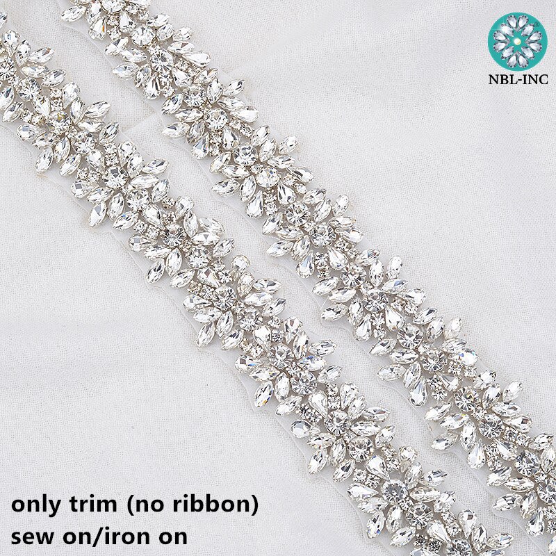 (1 meter) rhinestones brudebelte gull diamant brud... – Vicedeal