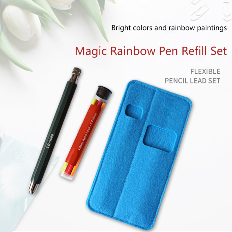 6 Colors 4.0mm Mechanical Pencils Set Writing Draw... – Grandado