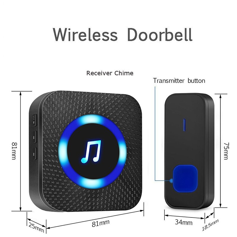Ready Stock Wireless Doorbell Waterproof Smart Rin... – Grandado