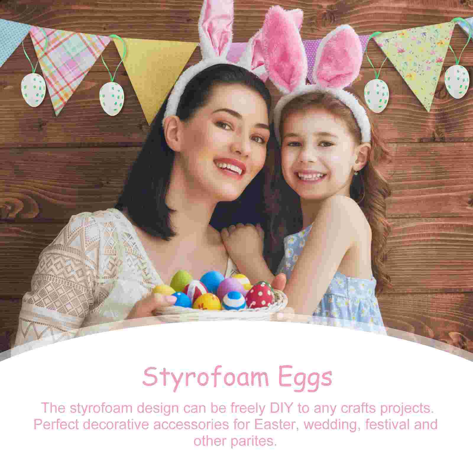 50pcs 3.5cm Durafoam Eggs Styrofoam DIY Easter Egg... – Grandado