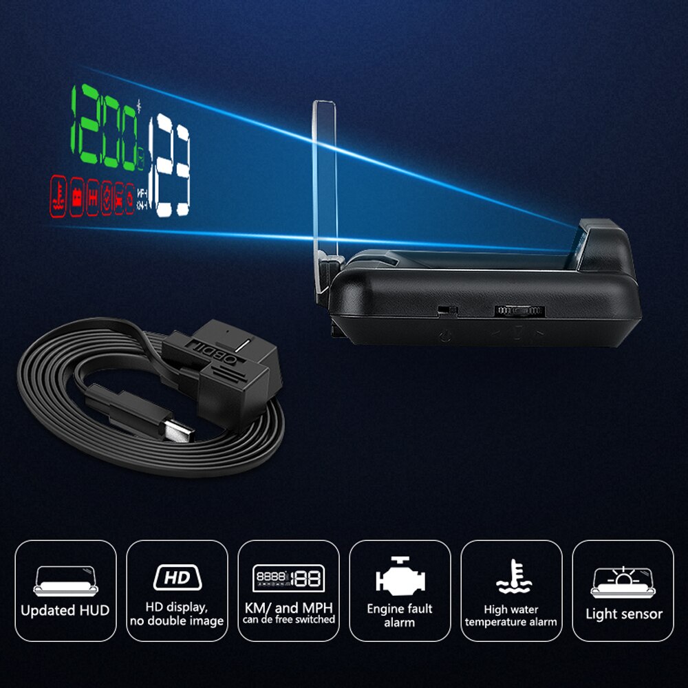C500 OBD2 Hud Head-Up Display Met Spiegel Projecti... – Vicedeal
