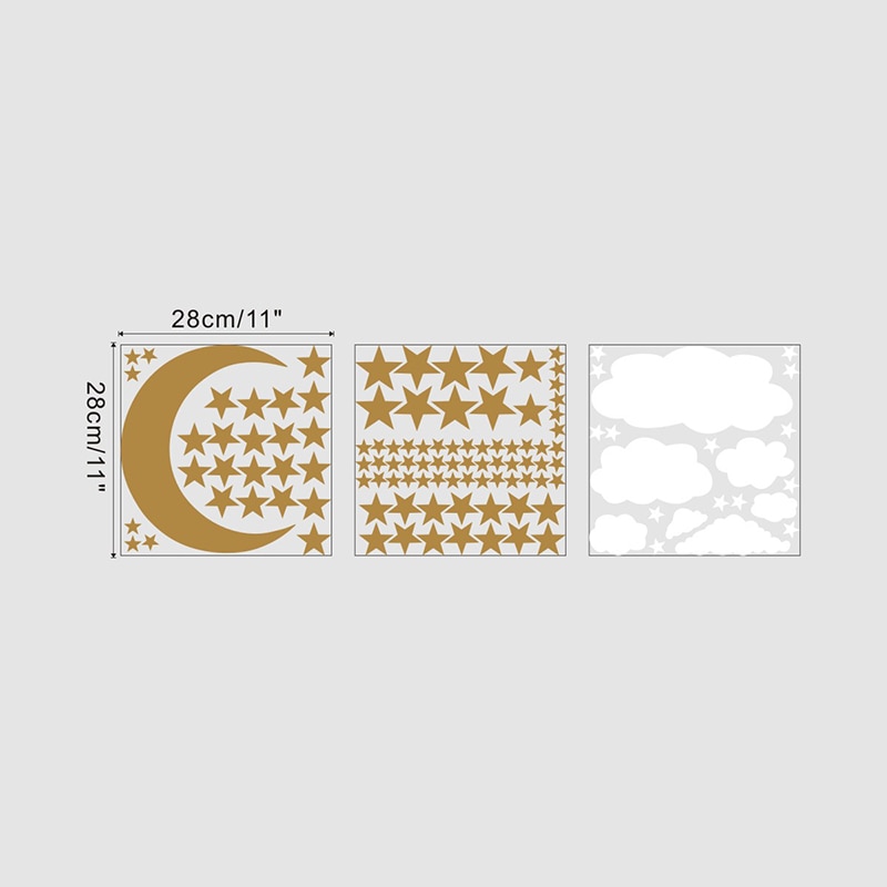 Self-adhesive Moon Star Wall Stickers for Kids roo... – Grandado