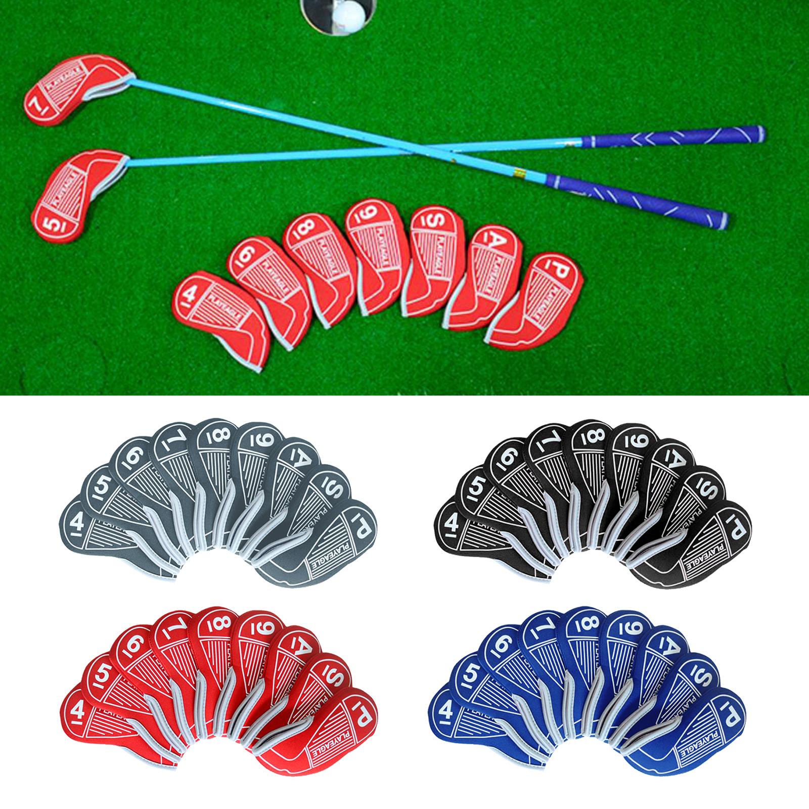 9x Duurzaam Golf Ijzer Headcover Set Wiggen Club H... – Grandado