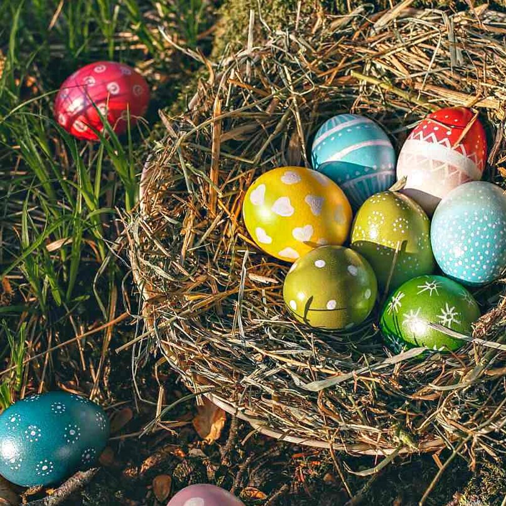 10Pcs Foam Easter Eggs Happy Easter Decorations Pa... – Grandado