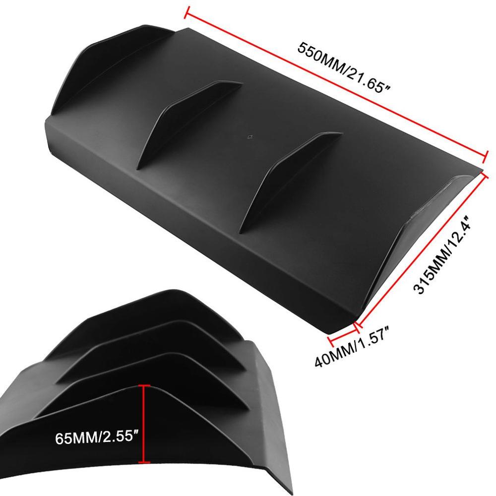 Auto Stoßstange ABS Schwarz Universal Hinten Stoßs... – Grandado