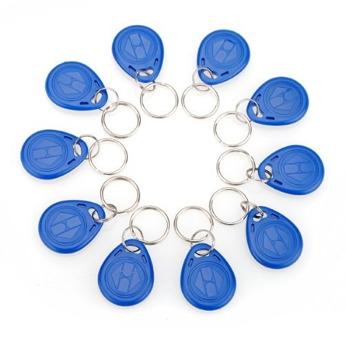 Door Key Chip 10pcs Blue Color RFID KeyFobs 125KHz... – Grandado