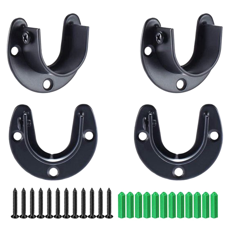 Closet Rod Brackets Closet Shower Rod Bracket Clos... – Grandado