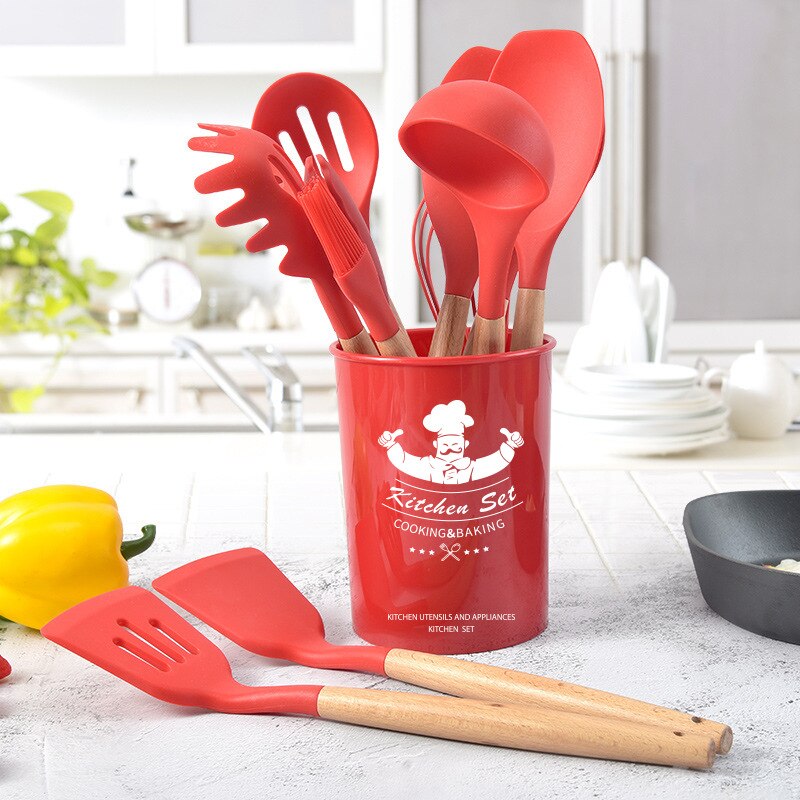 12pcs Set Silicone Kitchen Utensils Set Heat Resis... – Grandado