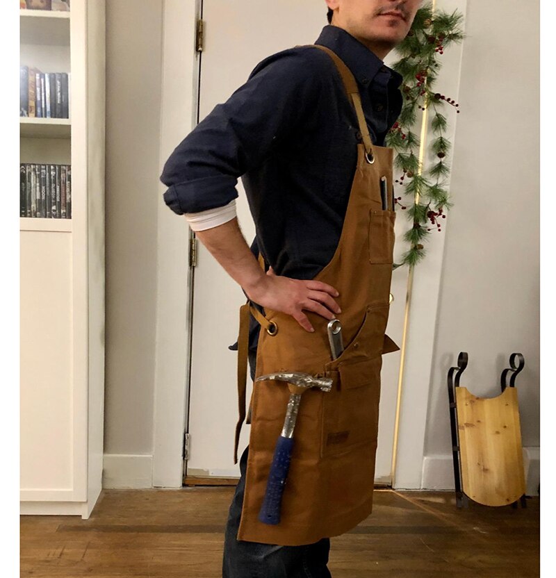 Durable Work Tool Apron Woodworking Heavy Duty Wax... – Grandado