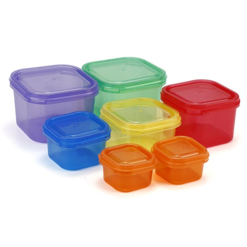 7Pcs Plastic Transparante Draagbare Voedsel Contai... – Grandado