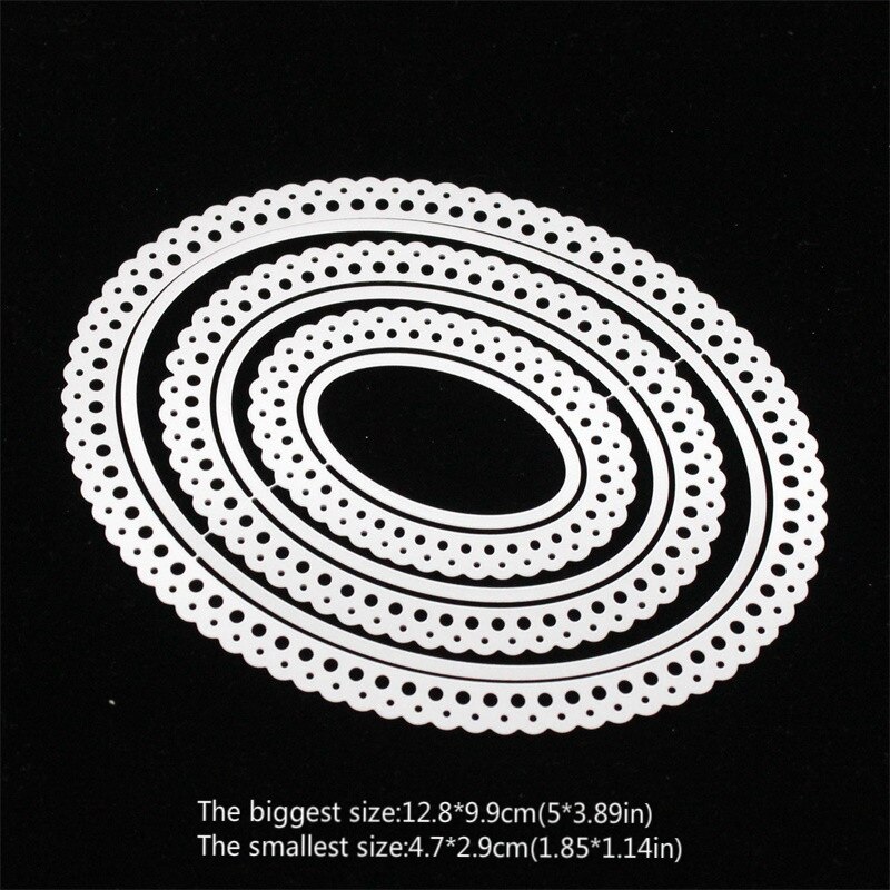 KLJUYP Oval Lace Frames Metal Cutting Dies Scrapbo... – Vicedeal