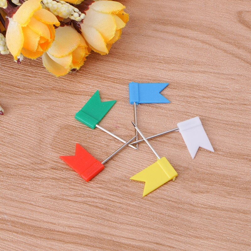 30PCS Flag Marker Shape Map Pins Cork Notice Board... – Vicedeal