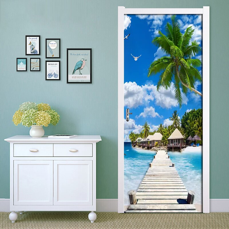 Malediven Kokospalm Zeegezicht Behang Pvc Waterdic... – Vicedeal